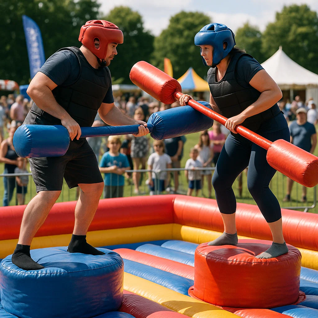Gladiator jousting rentals in Cheverly, Maryland | Safety First