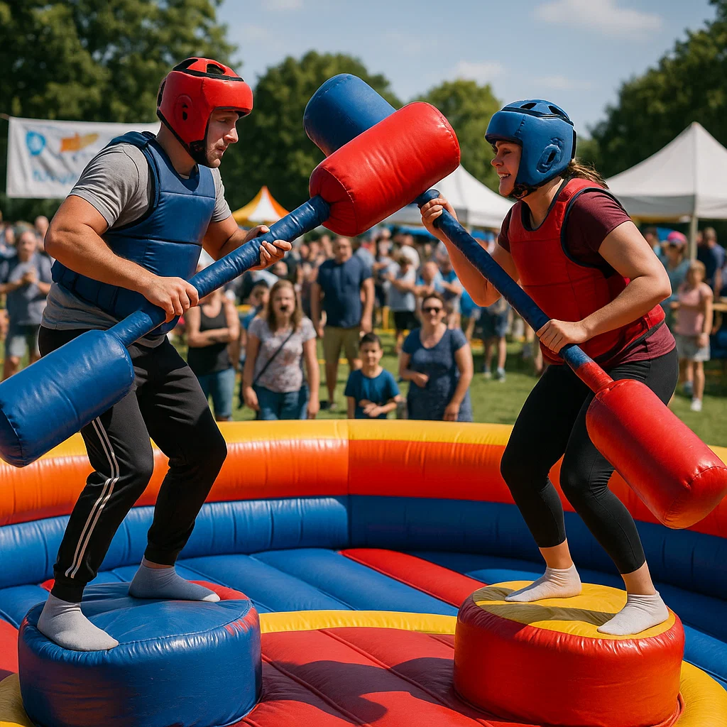 Gladiator jousting rentals in Lawn, Pennsylvania | Safety First