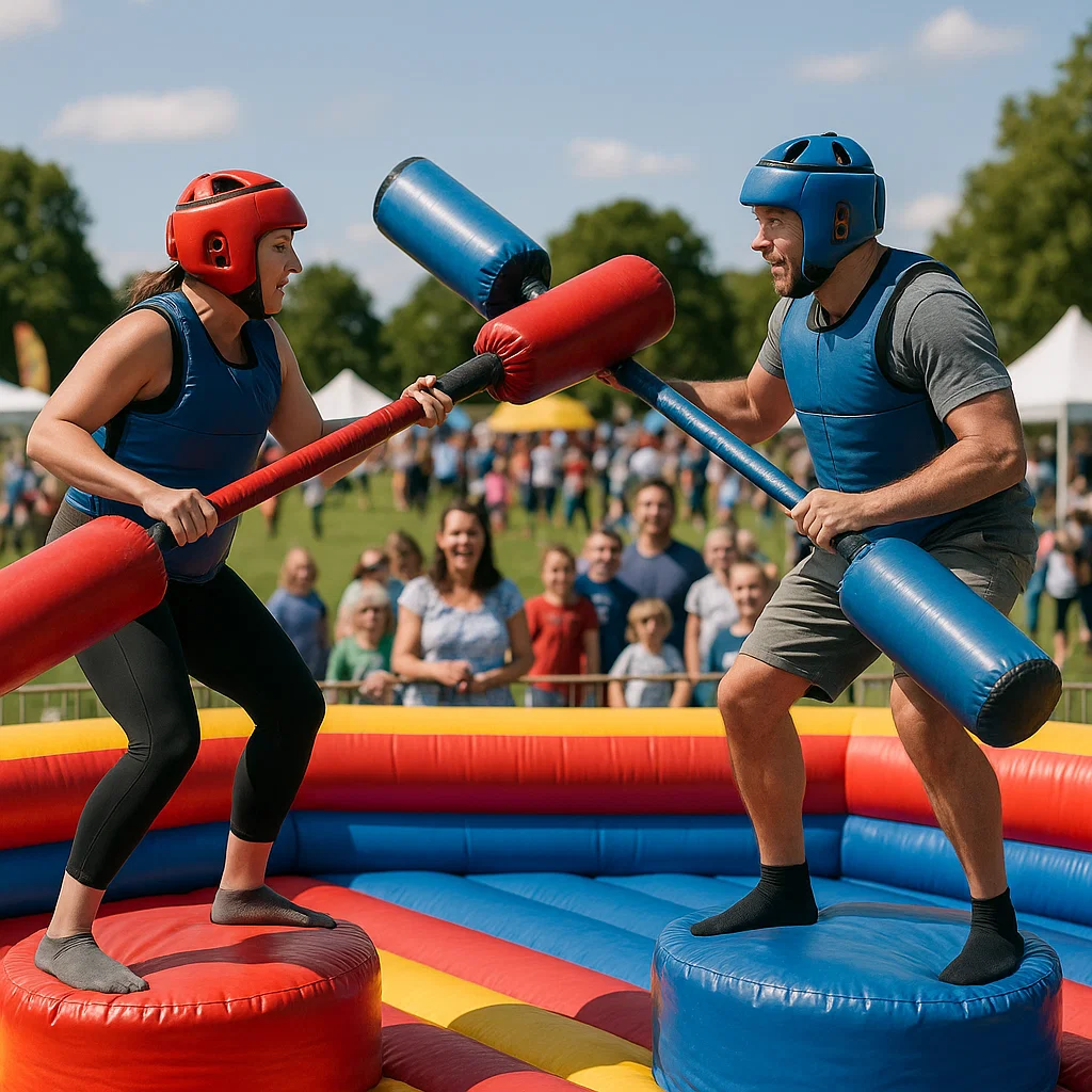 Gladiator jousting rentals in Springville, Pennsylvania | Safety First